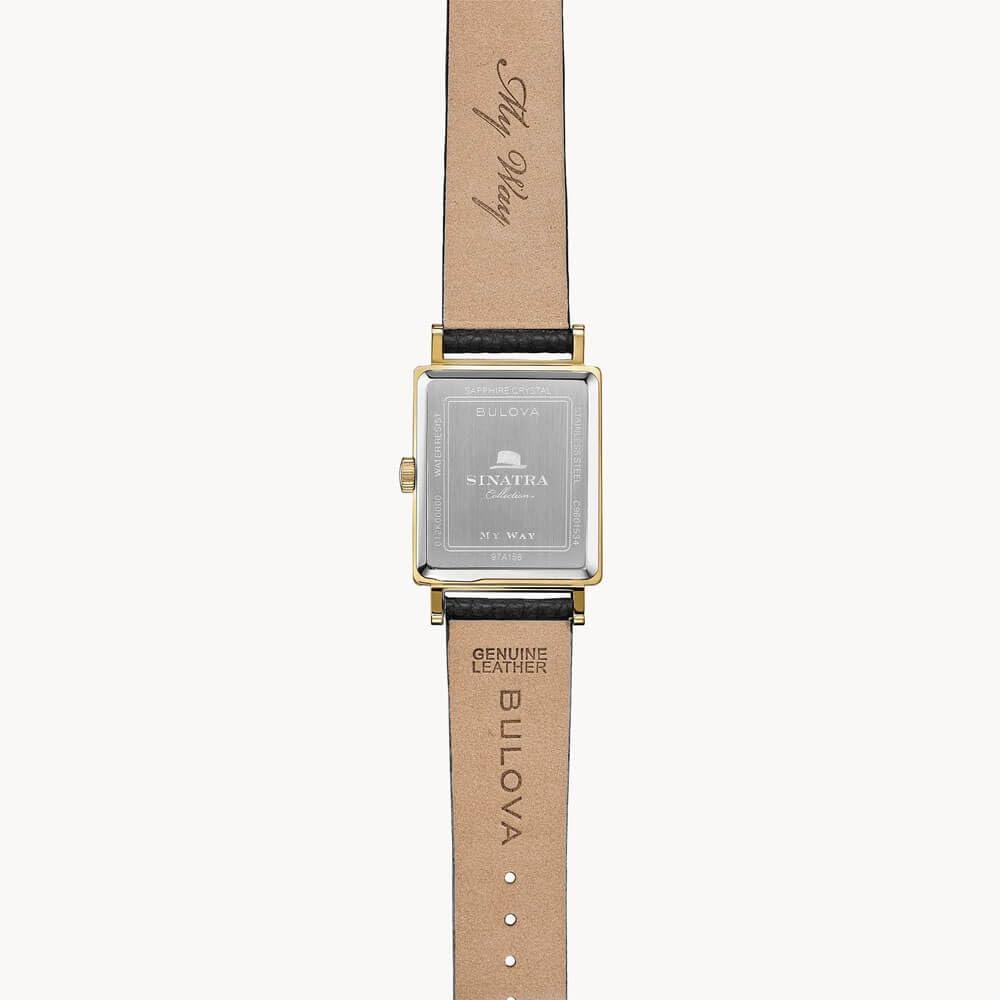 Bulova Men's Frank Sinatra My Way Leather Strap Watch | watchband.direct