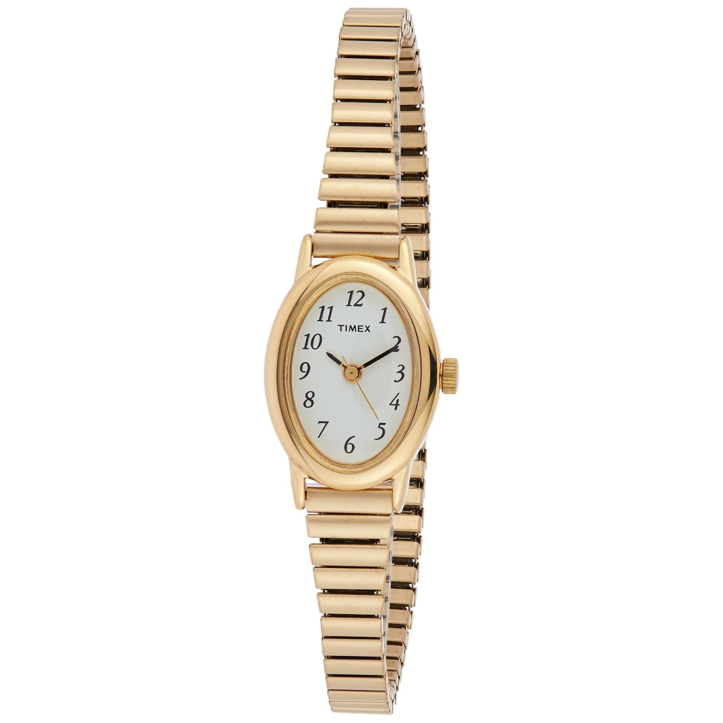 Timex Women's Cavatina Watch - TPearl Dial Gold-Tone Case | watchband ...